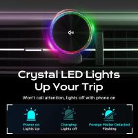 China Customizable Magnetic Car Wireless Charging Bracket With Starry Sky Lighting And Fast Heat Dissipation For Automotive for sale