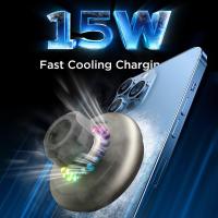 China Multiple Lighting Adjustments Magnetic Car Wireless Charging Bracket With Starry Sky Lighting Effect And High-End Design for sale