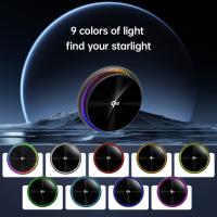 China Starry Sky Magnetic Car Wireless Charging Holder Built-In Cooling Fan Fast Heat Dissipation Multiple Lighting Adjustments for sale