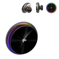 China Qi2 Wireless Charger Starry Sky Lighting Effect Magnetic Car Wireless Charging Bracket Built-In Silent Cooling Fan for sale