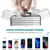 China Starry Sky Lighting Effect Silent Cooling Fan Fast Heat Dissipation QI2 Fast Charging Magnetic Car Wireless Charging Stand for sale