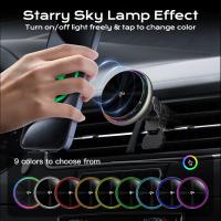 China High-Performance Iphone Charger Stand With Starry Sky Lighting And Fast Heat Dissipation For Automotive for sale