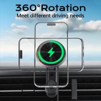 China Starry Sky Light Magnetic Car Wireless Charging Holder Fast Heat Dissipation 9 Lighting Modes Customizable Shell Color for sale