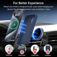 China Starry Sky Light Magnetic Car Wireless Charging Holder Fast Heat Dissipation 9 Lighting Modes Customizable Shell Color for sale