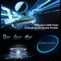 China Magnetic Wireless Charging Car Phone Holder With Metal Material And One-Handed Operation For Fast Charging In Automotive for sale