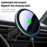 China Innovative Metal Car Phone Holder With Oval Shape And Customizable Running Light For Automotive for sale