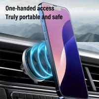 China Innovative Metal Car Phone Holder With Oval Shape And Customizable Running Light For Automotive for sale