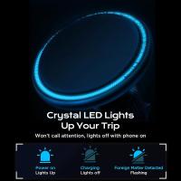 China Innovative Magsafe Wireless Charger Car Phone Holder With Strong Magnetism And Running Light Character Customization for sale