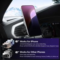 China Running Light Wireless Magnetic Car Charger Customizable Flexible Mounting for sale