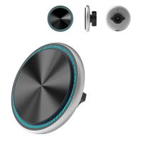 China Stable And Fast Charging Metal Car Phone Holder With Strong Magnetic Suction And Customizable Running Light for sale