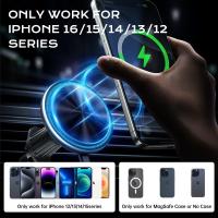 China Stable And Fast Charging Metal Car Phone Holder With Strong Magnetic Suction And Customizable Running Light for sale