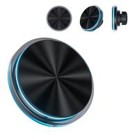 China Magnetic Stable Car Wireless Charging Station Fast Charging One Hand Operation Horizontal / Vertical With Crystal Ambient Light Desgin for sale