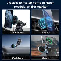 China Convenient One-Handed Operation Car Phone Holder With Magsafe Magnetic Suction And Running Light for sale