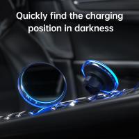 China Get Rid Of Compatibility Issues Iphone Car Charger Magnetic Wireless Charging For Crystal Ambient Light Design for sale