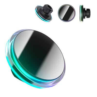 China Effortless Charging and Unique Interior Design Magsafe Car Mount with Crystal Ambient Light Support ODM/OEM for sale