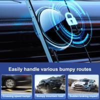 China Effortless Charging and Unique Interior Design Magsafe Car Mount with Crystal Ambient Light Support ODM/OEM for sale