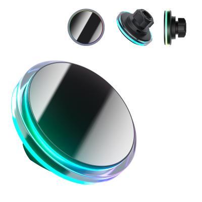 China Original Design Magnetic Car Mount With Crystal Ambient Light For Fast Charging And Horizontal/Vertical for sale