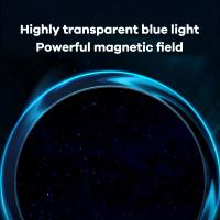 China Original Design Magnetic Car Mount With Crystal Ambient Light For Fast Charging And Horizontal/Vertical for sale