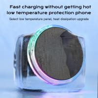 China Original Design Magnetic Car Mount With Crystal Ambient Light For Fast Charging And Horizontal/Vertical for sale