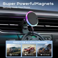 China Silent Cooling Fan Iphone Car Charger With Crystal Texture And Multiple Lighting Modes for sale