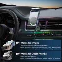 China Silent Cooling Fan Iphone Car Charger With Crystal Texture And Multiple Lighting Modes for sale