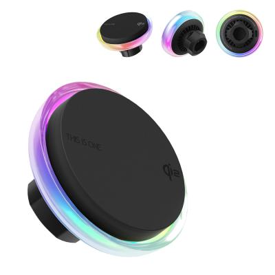 China Enhanced Magnetic Suction Car Wireless Charging Station With 12 N52 Magnets For Secure Placement for sale