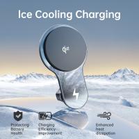 China Say Goodbye To Slow And Cluttered Car Charging Upgrade To Magsafe Car Mount For High-Speed Fan-Cooled Wireless Charging for sale