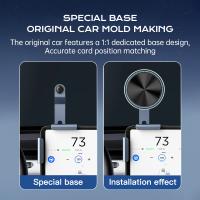 China Iphone 15 Pro Max Charger Magnetic Wireless Car Phone Holder With Metal Running Light And Logo Carving Option for sale