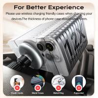 China Stylish And Durable Metal Magnetic Car Phone Holder Wireless Charger With Running Light For Iphone for sale