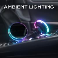 China Crystal Ambient Light Magnetic Car Phone Holder With Strong Magnetic Attraction And One Hand Operation for sale