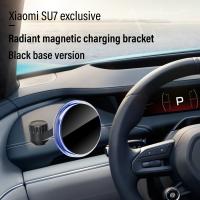 China Stable Artistic Magsafe Car Mount Crystal Ambient Light Design Wireless Charging Horizontal Vertical for sale