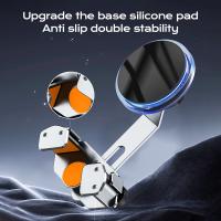 China Iphone Wireless Charger Crystal Ambient Light Design Magnetic Stable Car Charging Fast One Hand Operation for sale