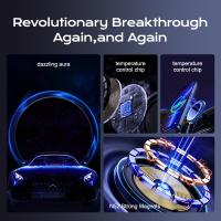 China Original Design Magnetic Car Phone Holder With Ambient Light And Customizable RGB Lights For A Unique Look for sale