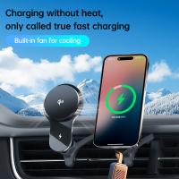 China QI2 Certified Wireless Charging Station With Magnetic Suction And Ultra-Thin Design For Automotive And One-Handed Operation for sale