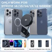 China Strong Magnetic Stability Ultra-Thin Fan Cooling Fast Charging Wireless Charging Car Phone Holder One-Handed Operation for sale