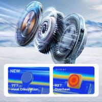 China Qi2 Fan Magnetic Wireless Charger Car Phone Holder With Well-Designed Motherboard And Coil Layout For Simultaneous Cooling for sale
