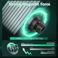 China Aluminium Alloy Texture Wireless Car Phone Holder Magsafe Car Mount RGB Light Effect Fast Charging for sale