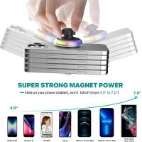 China Blower Design Car Wireless Charger With Crystal Texture And Unique Frosted Lens For Dreamy Effect And Strong Visual Impact for sale