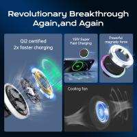 China Customizable Shell Color Car Wireless Charging Stand With Blower Design And Strong Magnetic Suction for sale