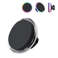 China Super Strong Magnetic Suction Iphone Car Charger With Multiple Lighting Modes And Transparent Design for sale