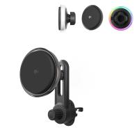 China Crystal Texture Magnetic Car Phone Holder With Frosted Lens And Cooling Fan For Dreamy And Personalized Aesthetics for sale