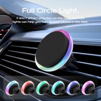 China Crystal Texture Magnetic Car Phone Holder With Frosted Lens And Cooling Fan For Dreamy And Personalized Aesthetics for sale