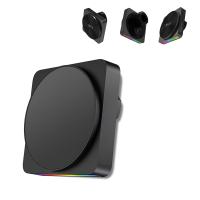 China QI2 Car Magnetic Wireless Charger with 9 Light Colors and Sound Pickup for sale