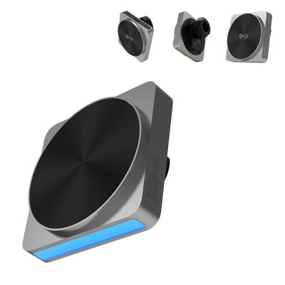 China QI2 All-Metal Car Phone Holder with Fast Charging and Ambient Light for sale