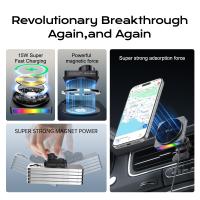 China Q2 Wireless Car Charger with 9-Color Ambient Light and Music Sync for sale