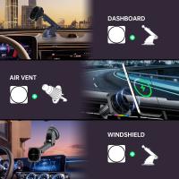 China Q2 Wireless Charger All-Metal Design 15w Fast Charging Car Magnetic Wireless Charger Ambient Light Projection for sale