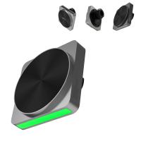 China QI2 15w Wireless Charger With Black Technology Sound Pickup And Ambient Light For Car Phone Holder for sale