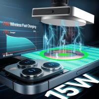 China QI2 15w Wireless Charger With Black Technology Sound Pickup And Ambient Light For Car Phone Holder for sale