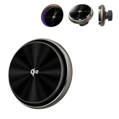 China Starry Sky Lighting Effect And Fast Heat Dissipation In 15w Wireless Charger With Cooling Fan for sale