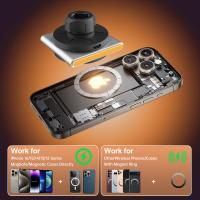 China Metal Wireless Charging Station Ultra-Thin Design 9-Color RGB Light Effect Magnetic Suction One-Hand Operation Fast Charging for sale